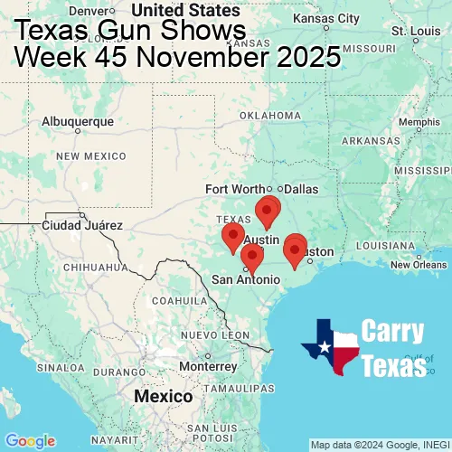 2025 Texas Gun Shows - Week 45