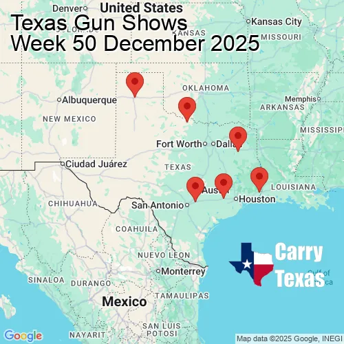 2025 Texas Gun Shows - Week 50